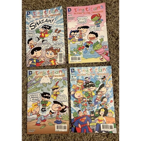 Art | Tiny Titans Return To The Treehouse Comic Book Lot 36 214 | Poshmark
